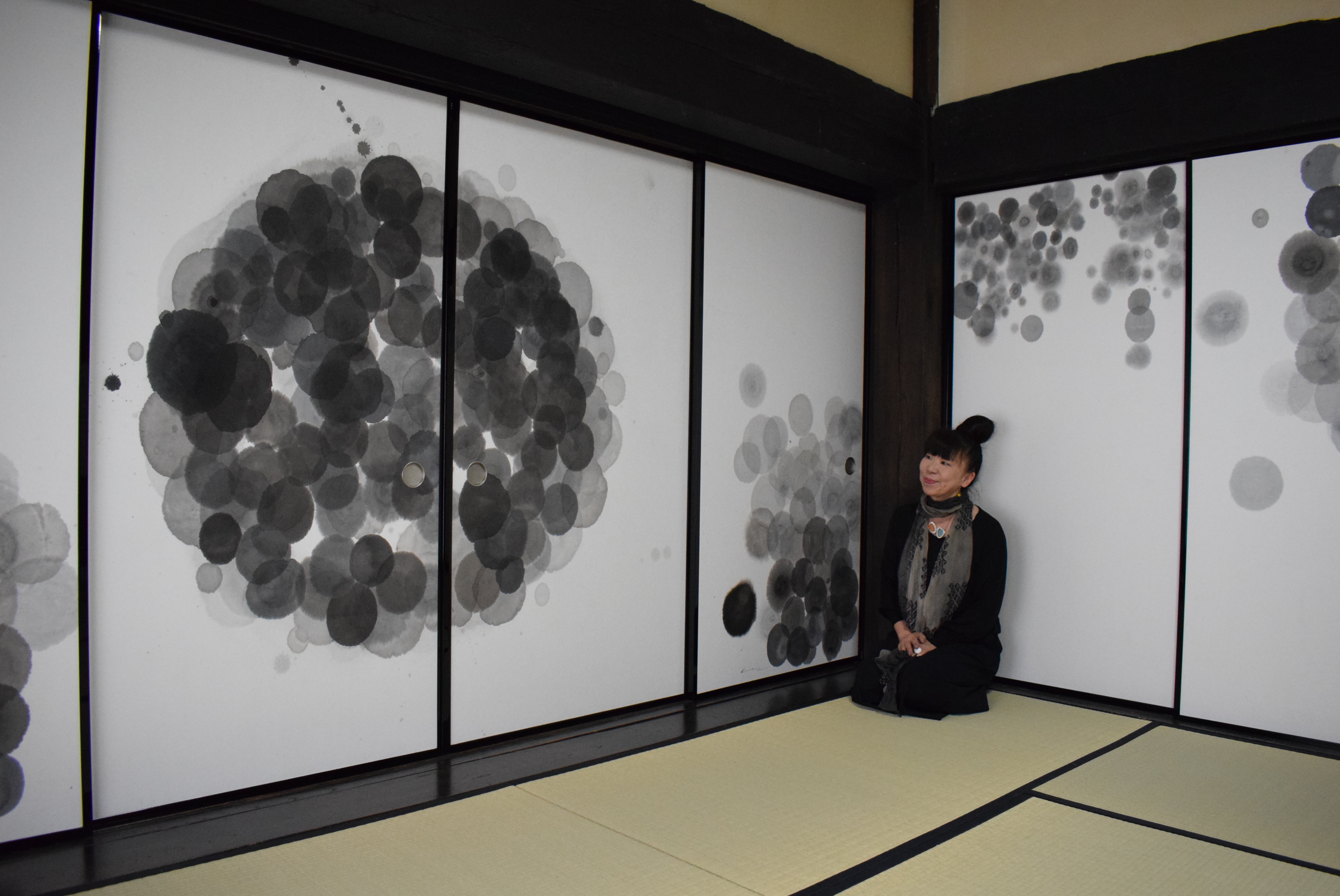 Exhibition “The world of ARAI Keiko”. Drawings dedicated to the shrine ...